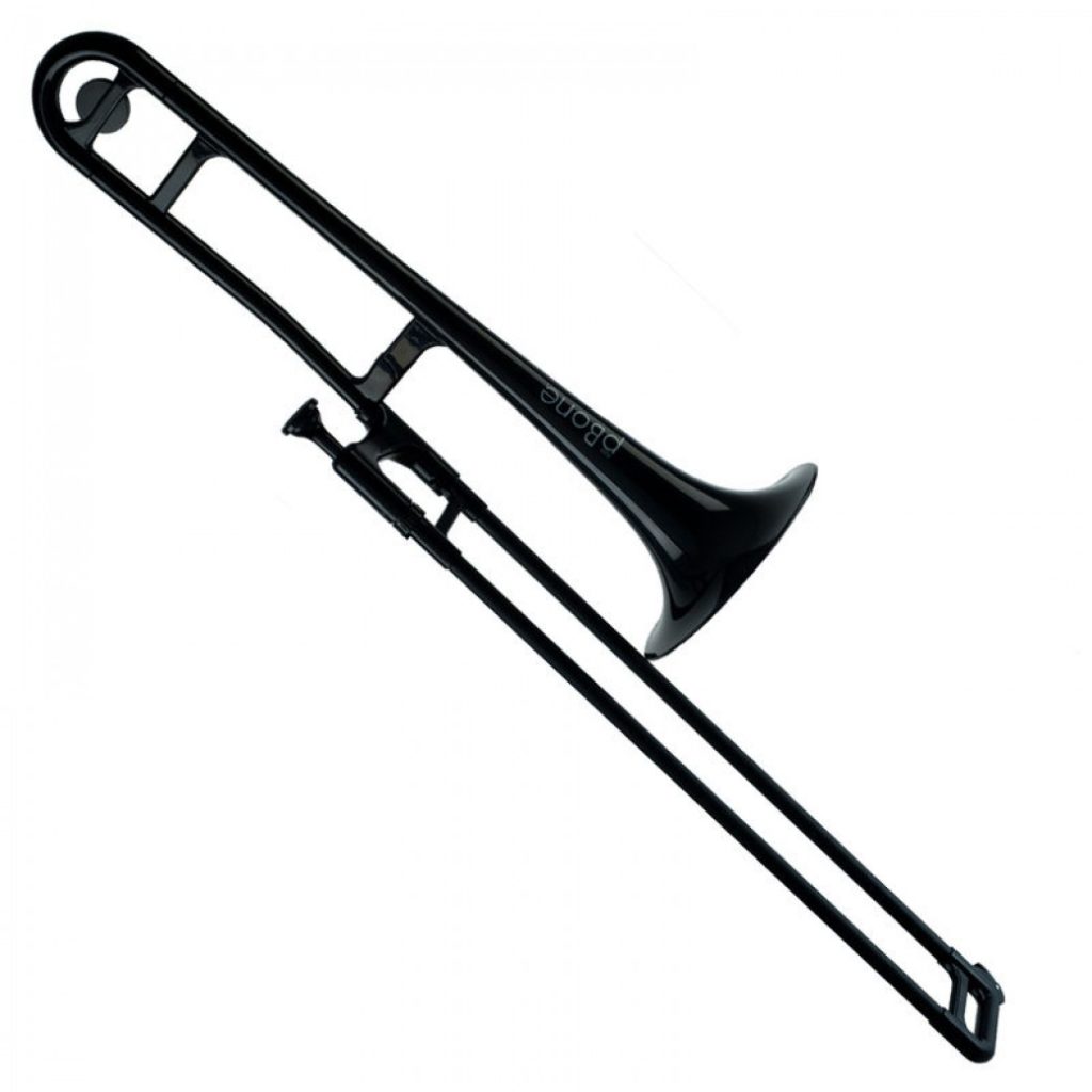 pBone Plastic Trombone in Black with cover - Heritage Music UK