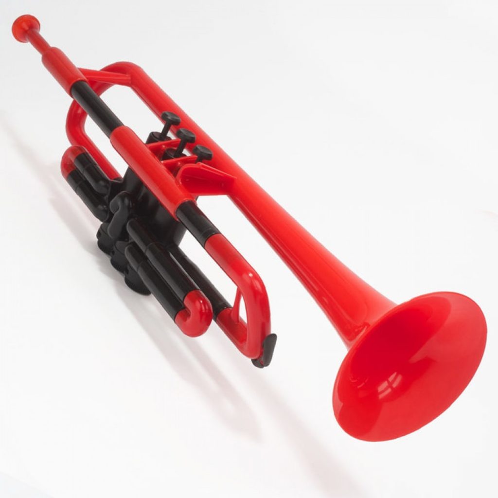 pTrumpet Red plastic trumpet - Heritage Music UK